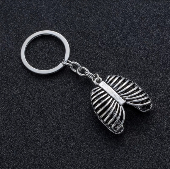 Handmade | Jewelry | Human Ribs Anatomical Lungs Keychain Bones Medical ...